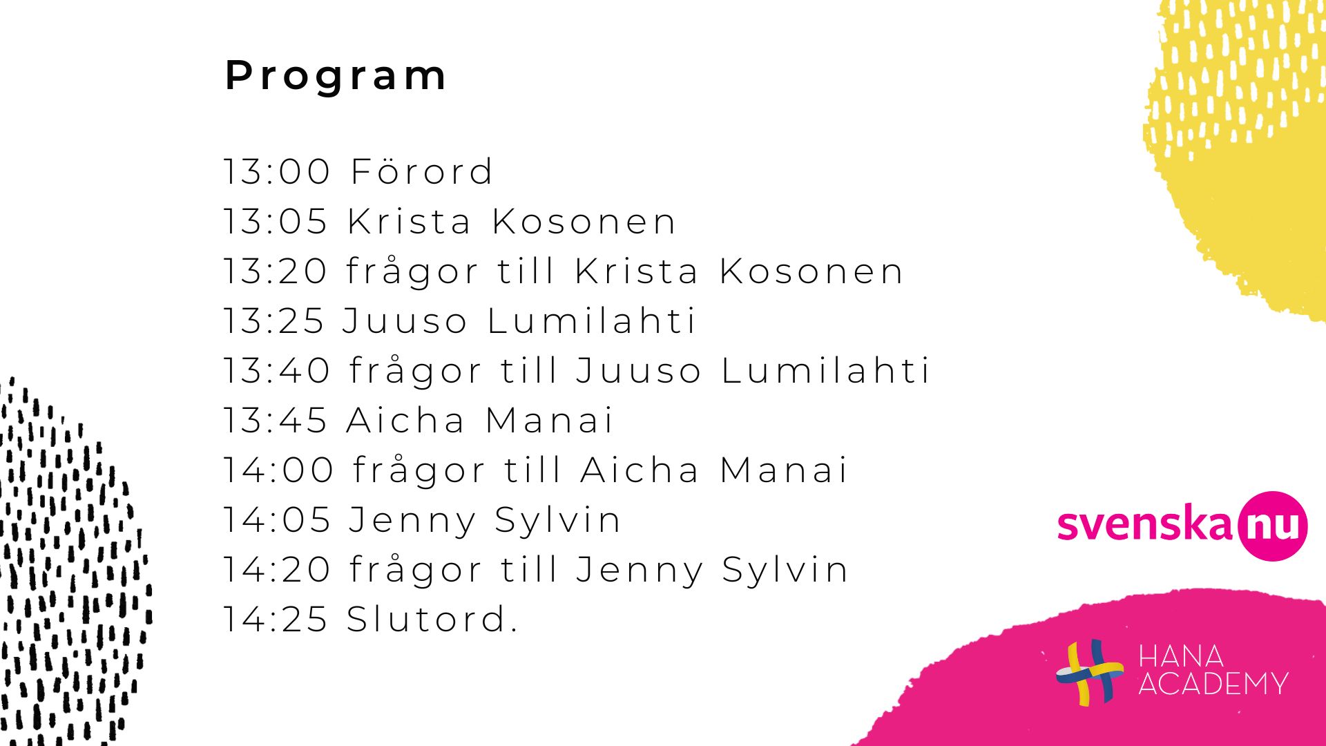 Därför språk! - Svenska nu